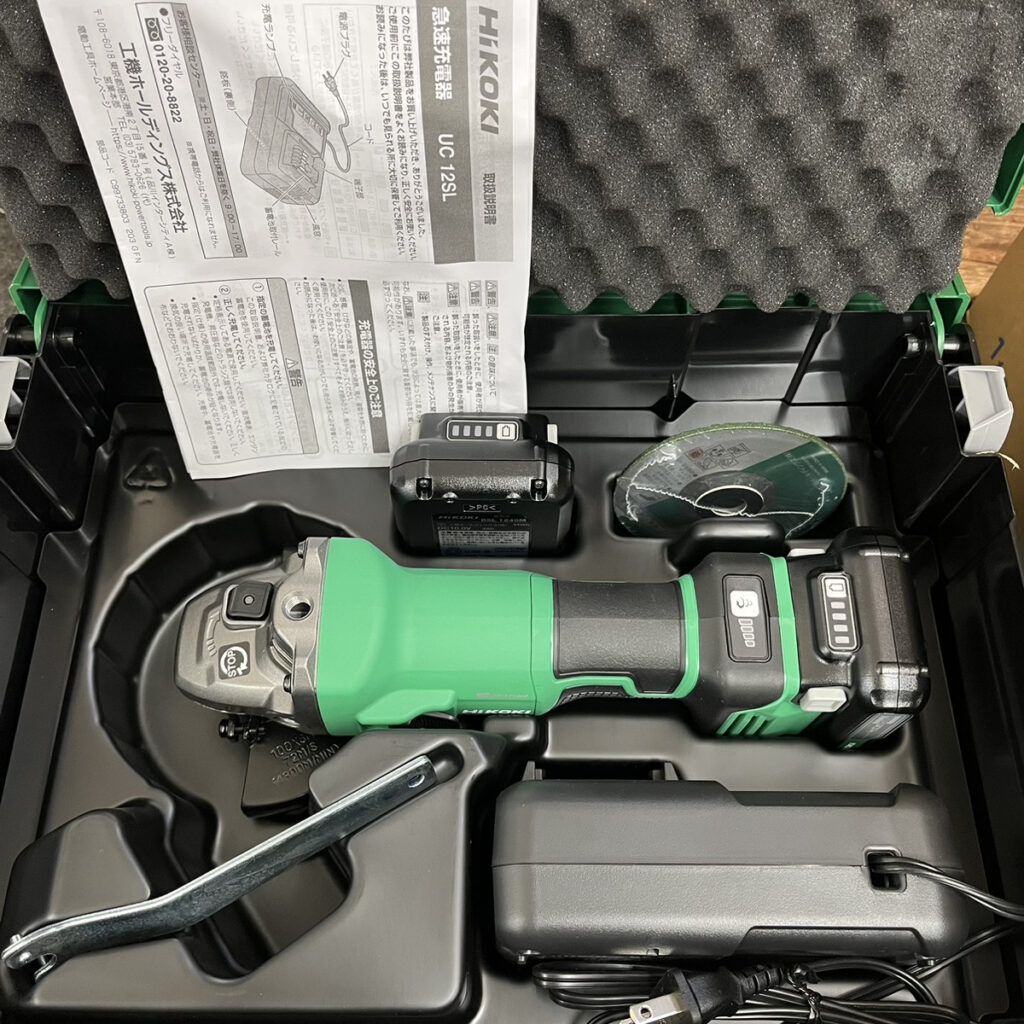 【ハイコーキ/HIKOKI 100mmコードレスディスクグラインダ G1210DA(2LSK)】鴻巣市のお客様から買取いたしました！ | アクトツール 工具買取専門店